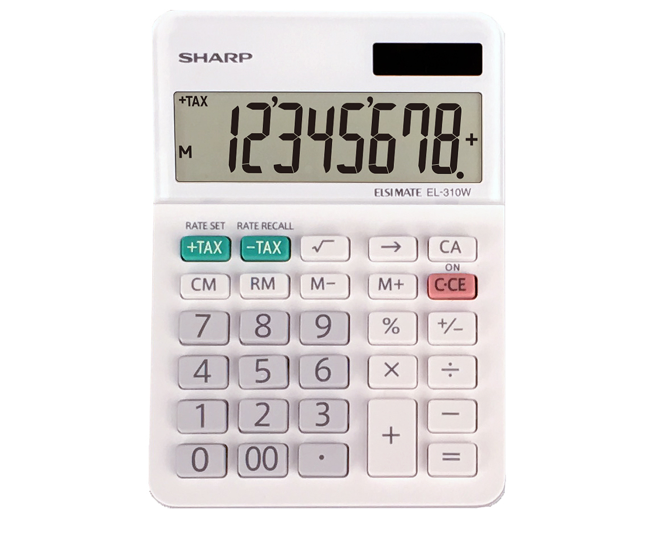 SHARP EL310W Calculatrice de Bureau Mini 8 Chiffres