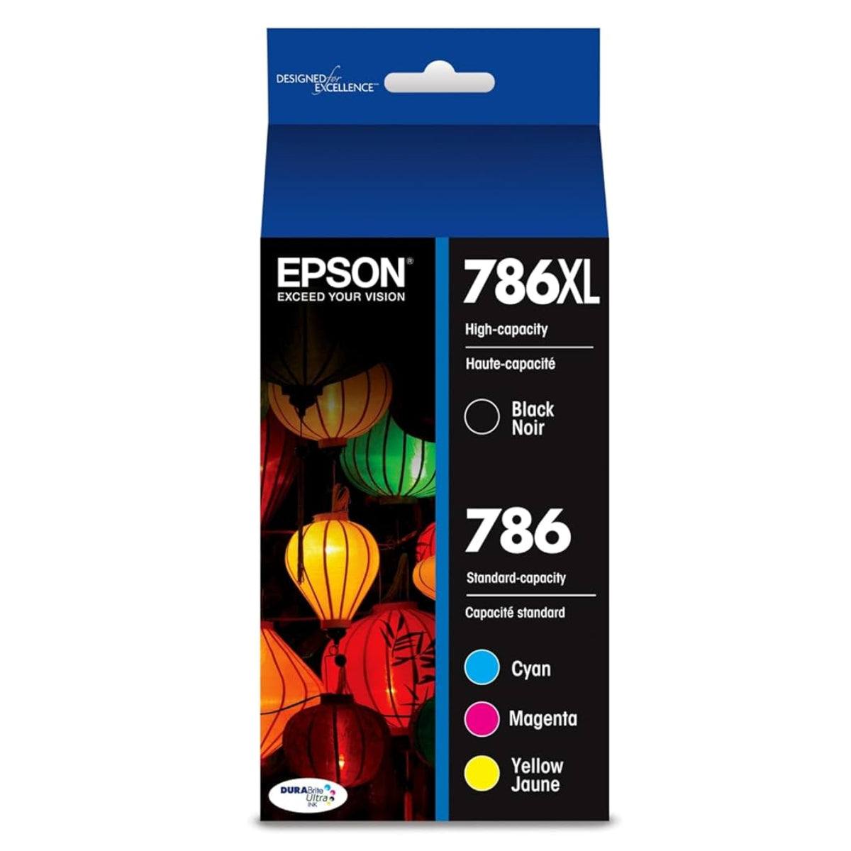 EPSON T786XL (T786XL-BCS) Black and Color Original Inkjet Cartridge ...