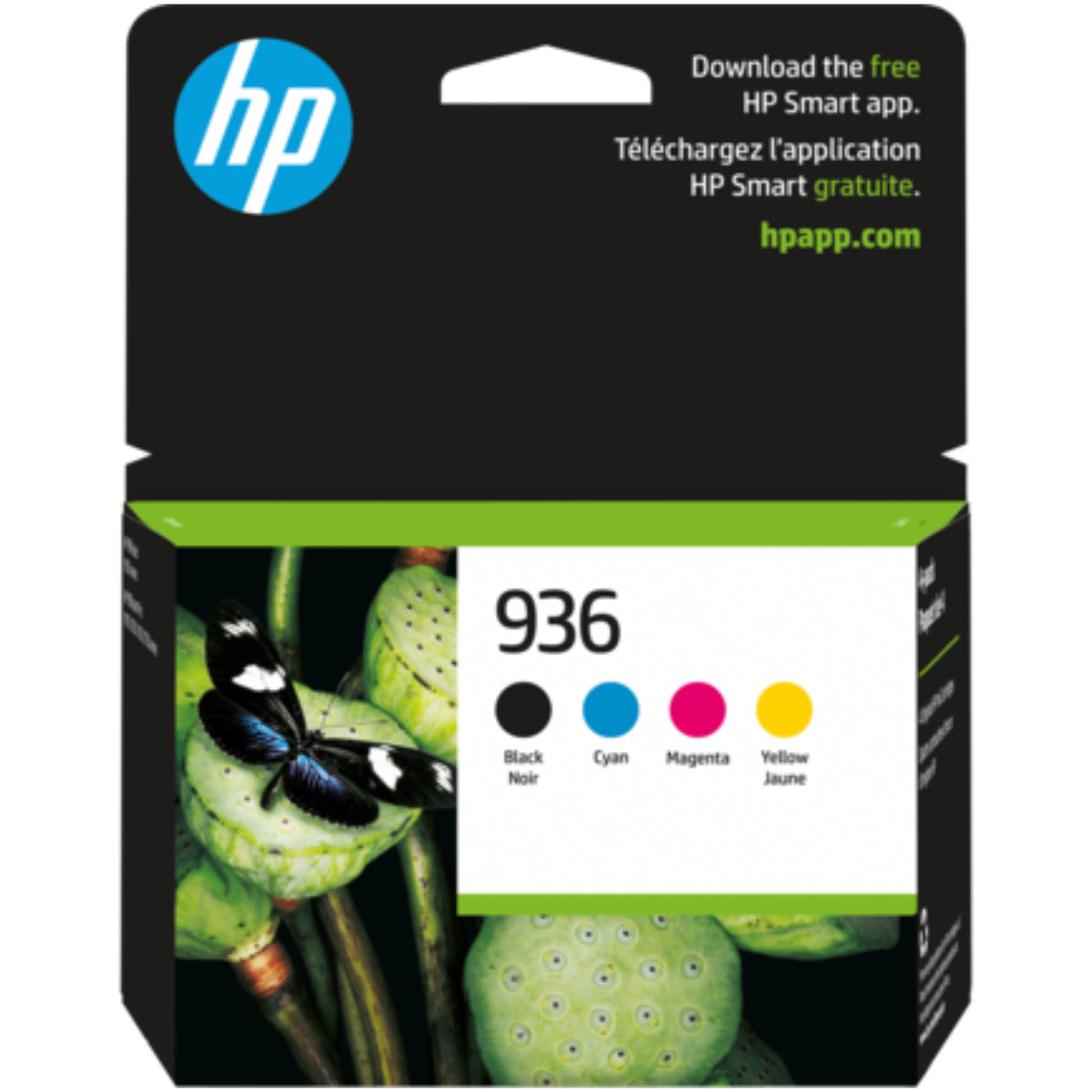 HP 936 (6C3Z5LN) 4 Pack Black and Color Original Inkjet Cartridge