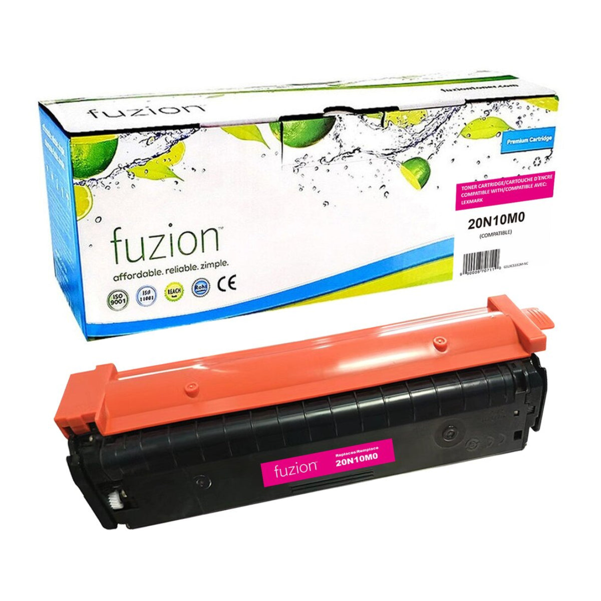 Compatible LEXMARK 20N10M0 Magenta Cartouche Laser Qualité Supérieure ...