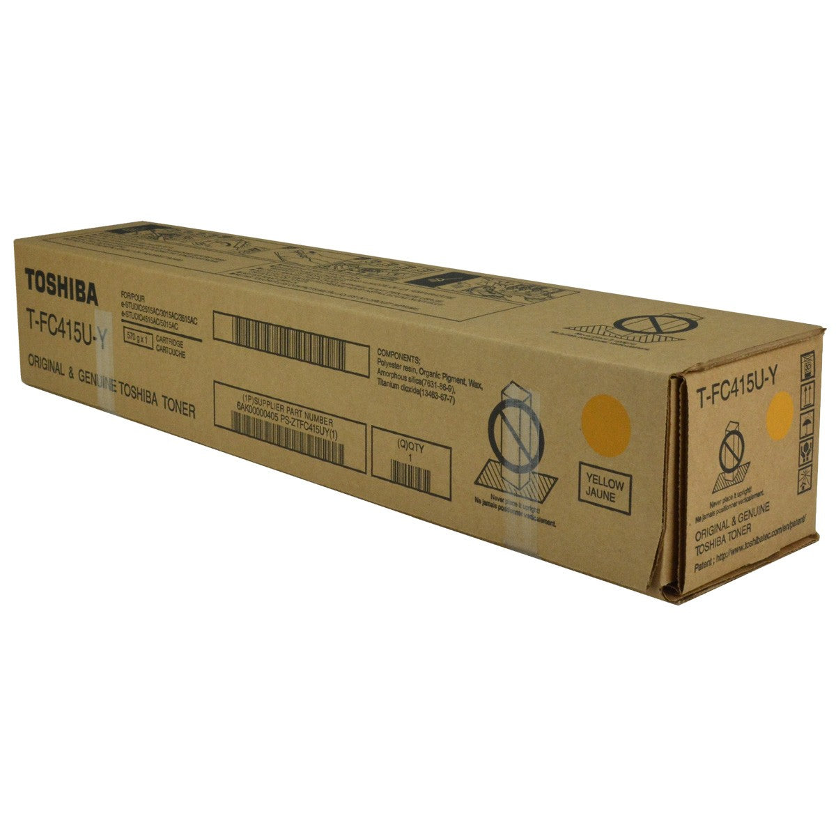 TOSHIBA T-FC415U-Y (TFC415UY) Yellow Original Toner Cartridge