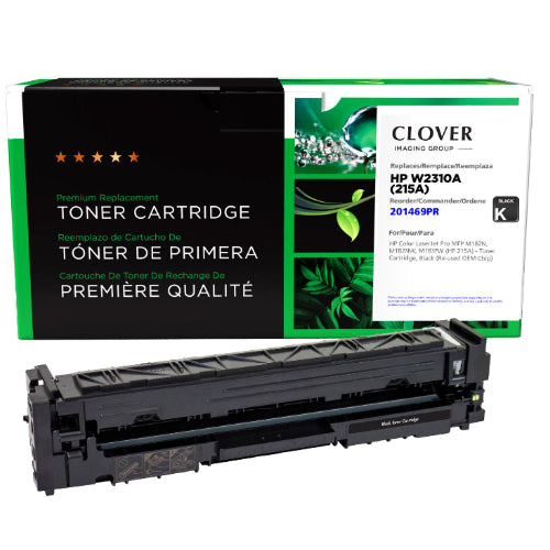 Refurbished HP W2310A (215A) Black Toner Cartridge - Cartouches Certifiées