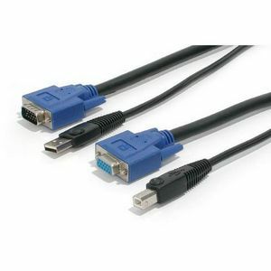 Universal USB KVM Cable - KVM Cable - 1 x Type B, 1 x D-Sub (HD-15), 1 ...
