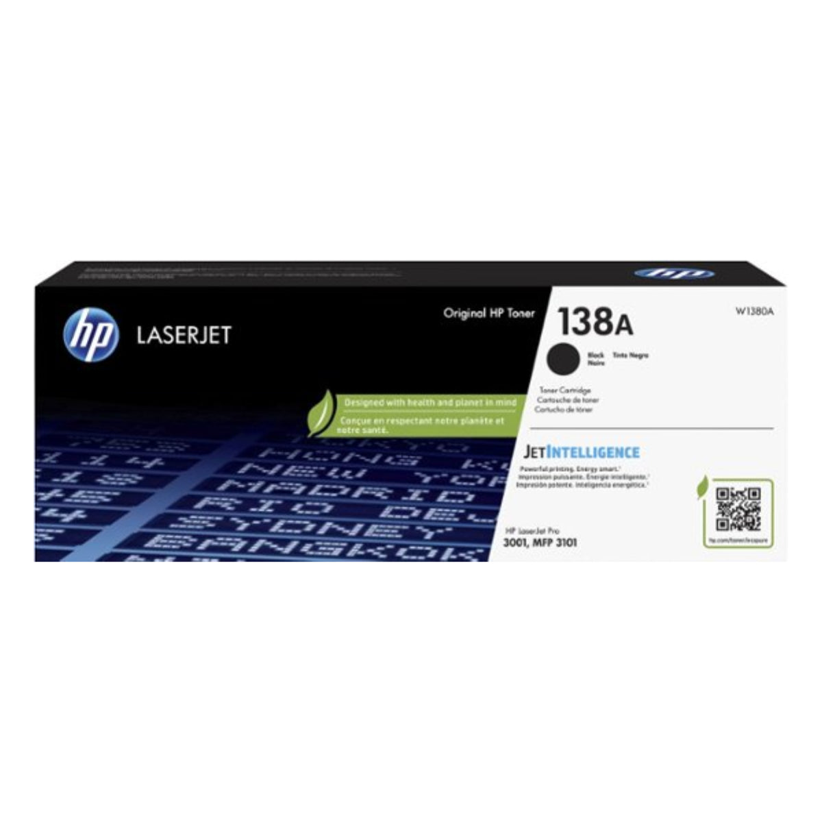 HP W1380A (138A) Noir Originale Cartouche Laser