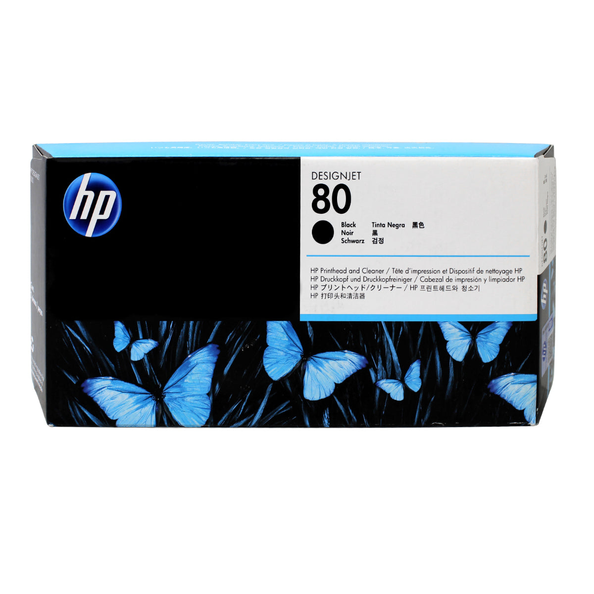 HP 80 (C4820A) Noir Originale Tête d'impression et nettoyeur ...